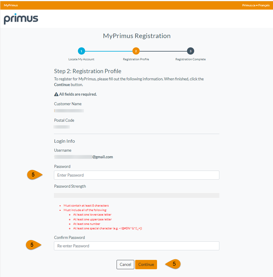 How to register for MyPrimus