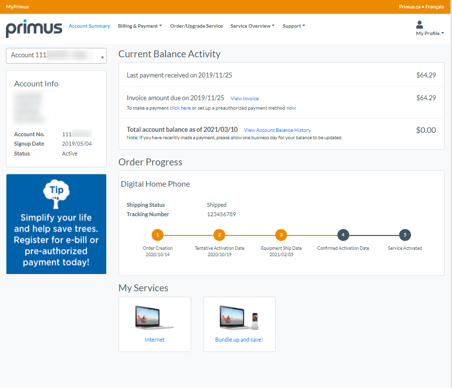 How to access MyPrimus