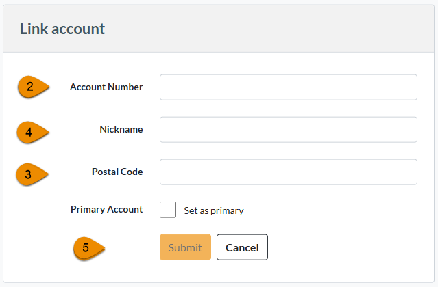 Manage account profile